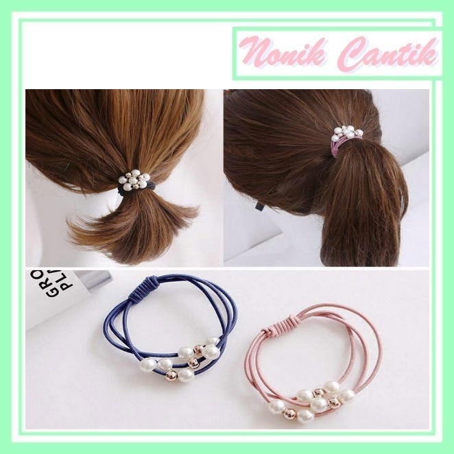 Jual Ikat Rambut Unik Karet Kuncir Mutiara Kuncir Rambut Korea | Shopee ...