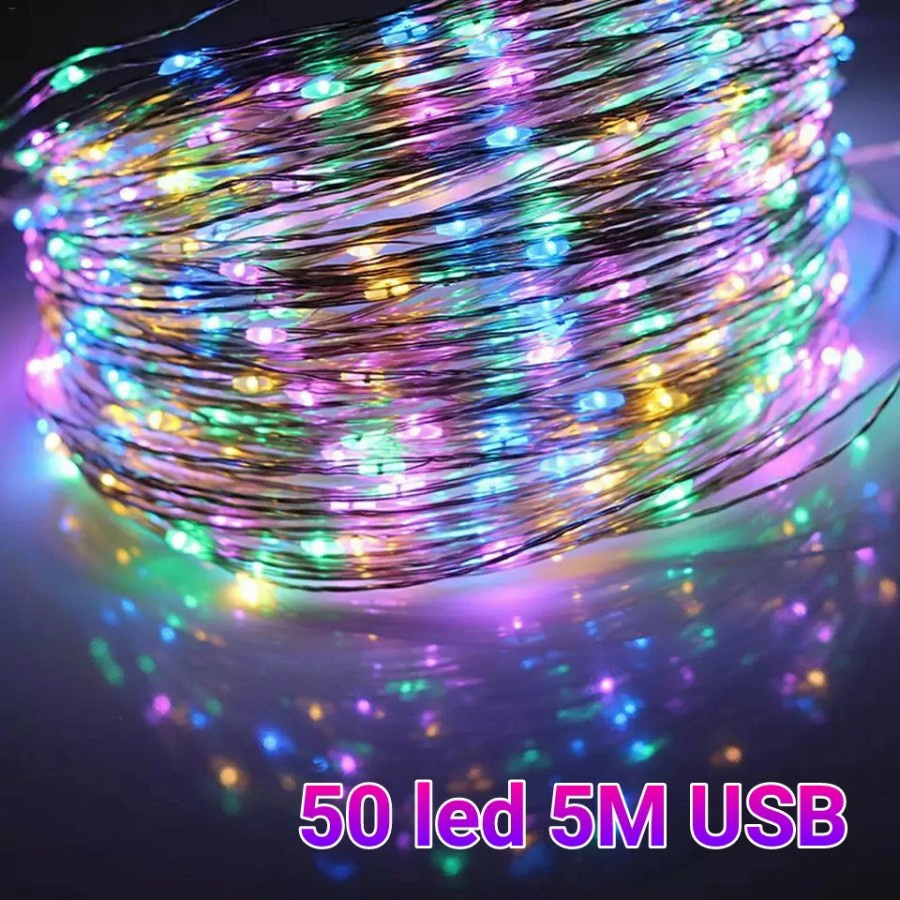 Jual lampu led string hias dekorasi kamar taman garden outdoor pesta ...