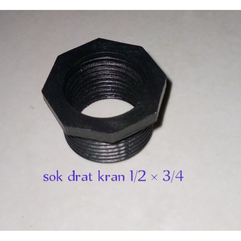 Jual vlok Ring PVC 1/2" 3/4" Sok Kran Drat Luar 3/4 Inci Dalam 1/2 Inch ...