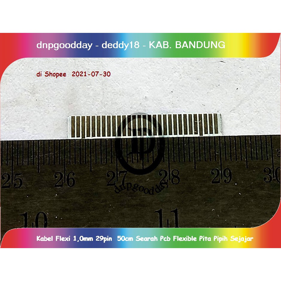 Jual Kabel Flexi 1,0mm 29pin 50cm Searah Pcb Flexible Pita Pipih ...