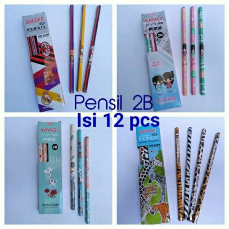 Jual Pensil 2B Karakter/ Pensil Komputer/ Pensil Ujian PKF-TRI 2B ...