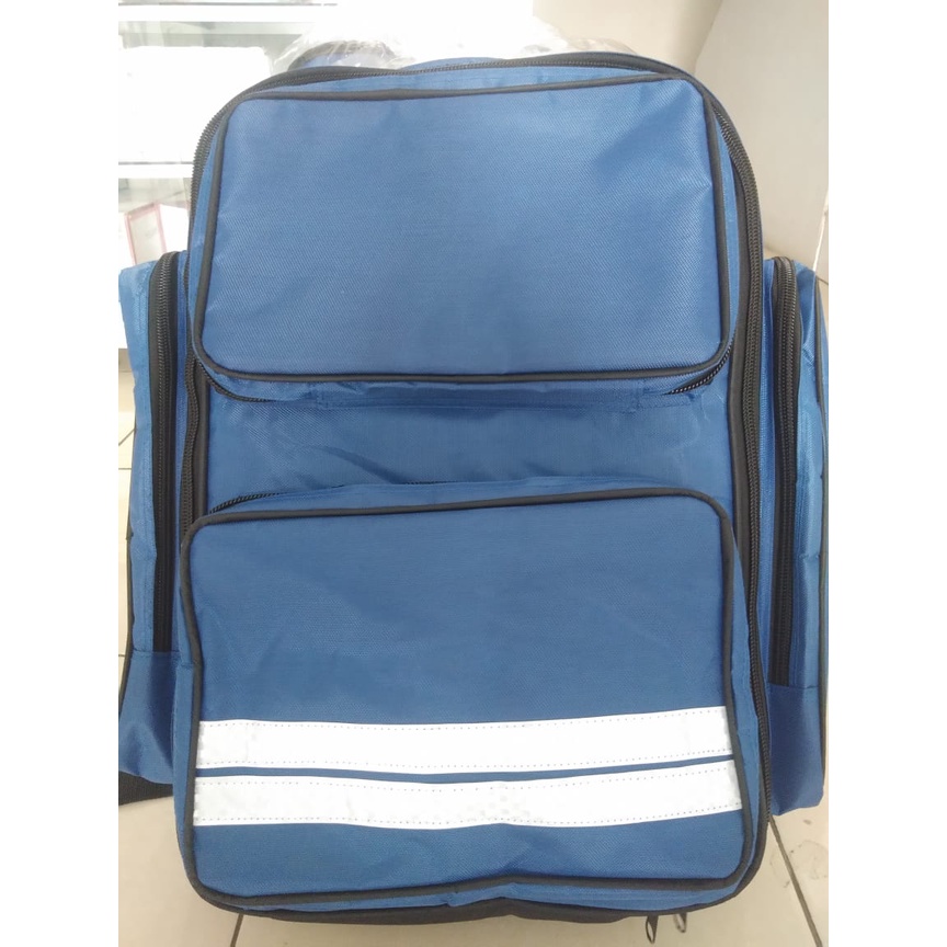Jual TAS EMERGENCY RANSEL FIRST AID KIT BIRU - TAS BENCANA MODEL RANSEL ...