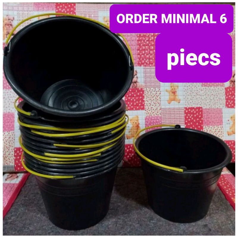 Jual Ember hitam 2galon/ember berkat/ember walimahan dapat 6pcs ...
