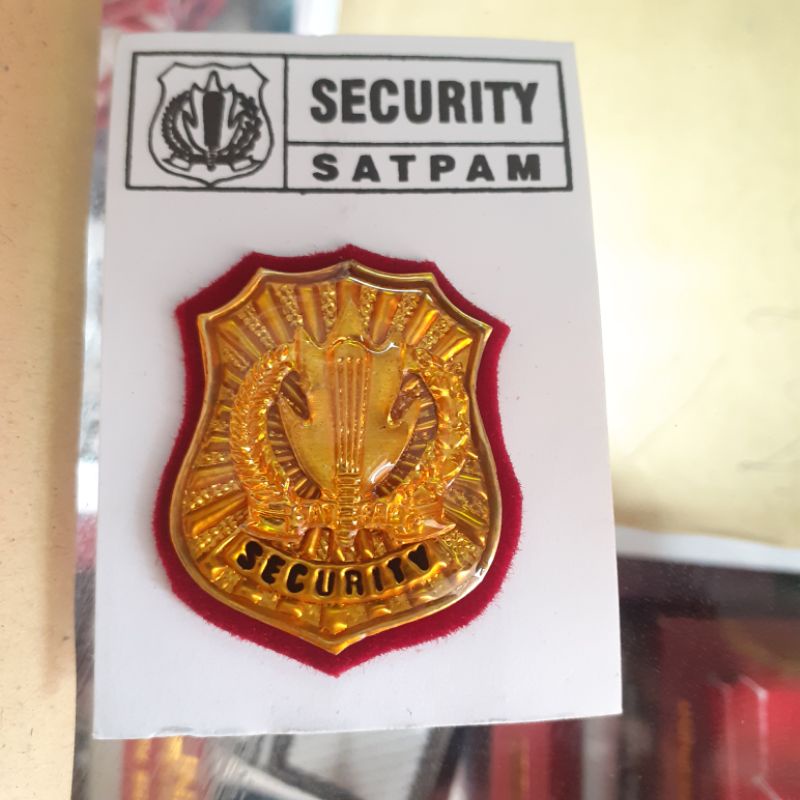 Jual pin lencana satpam / pin kewenangan security ecil | Shopee Indonesia