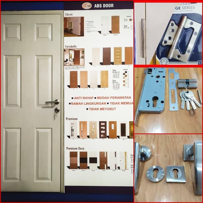 Jual PINTU ABS (S-Plus) TIPE CLASIK FULL SET UKURAN 800x2000 - Putih ...