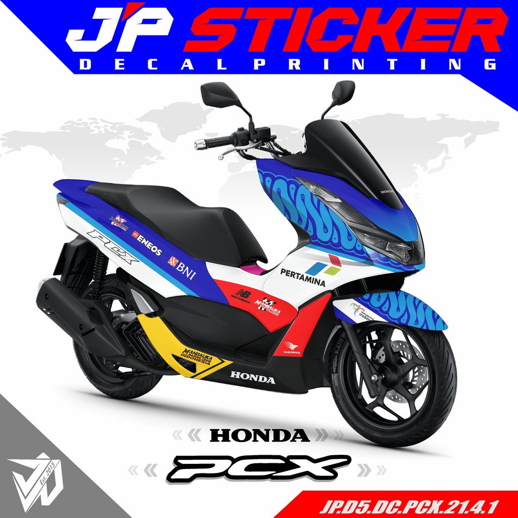 Jual Decal stiker PCX NEW 2021 Full body - Decal sticker PCX NEW desain ...
