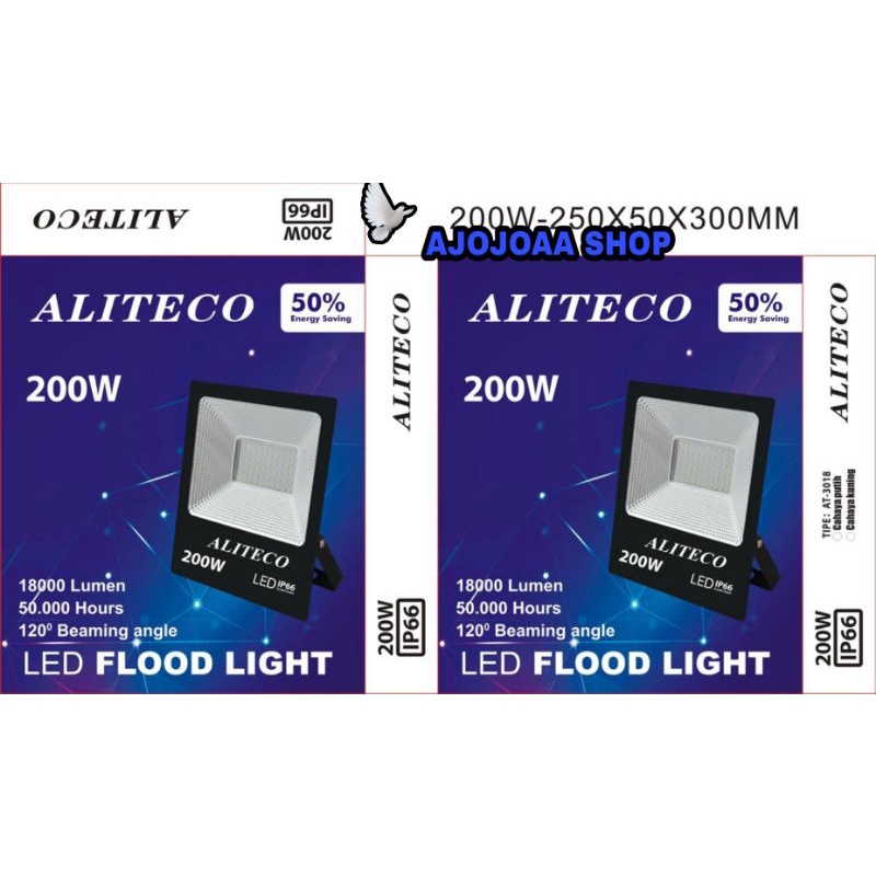 Jual Kap Lampu Sorot/Lampu Tembak 200 Watt ALITECO Cahaya Putih | Shopee Indonesia