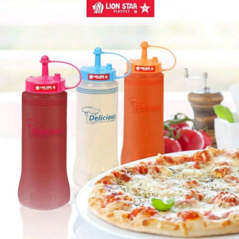 Jual BOTOL SAOS 1000 ML LION STAR / Tempat Saos Lion Star 1 Liter ...