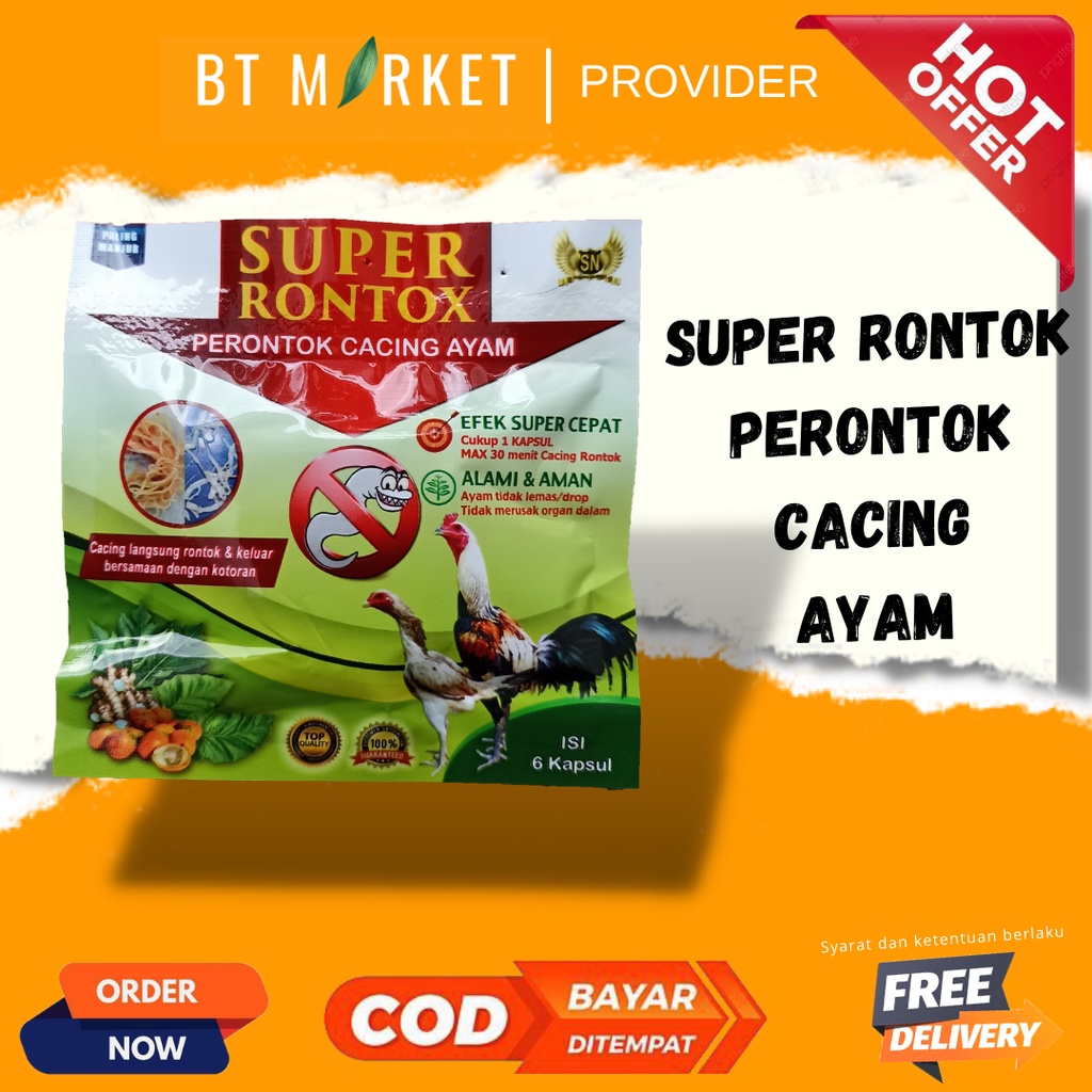 Jual SUPER RONTOK SN OBAT CACING AYAM SUPER RONTOX | Shopee Indonesia