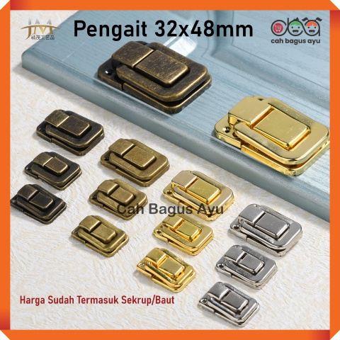 Jual Kunci Pengait Box Gembok Box Kuncian Koper 25 x 38mm Kotak Mahar ...