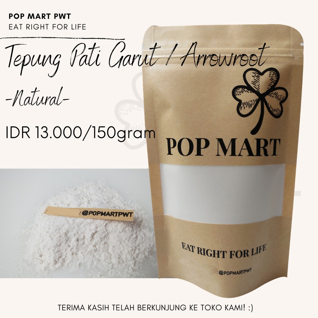 Jual Tepung Pati Garut 150gram - Arrowroot Flour Gluten Free Maag ...
