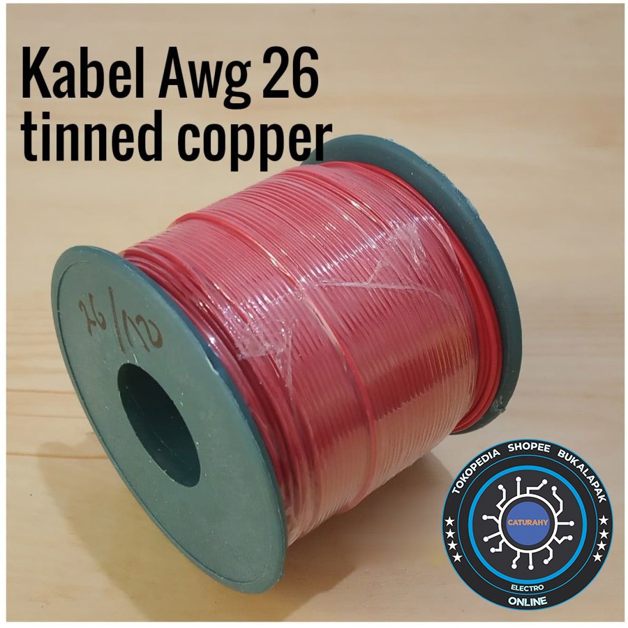 Jual Kabel awg 26 serabut merah tinned copper red | Shopee Indonesia