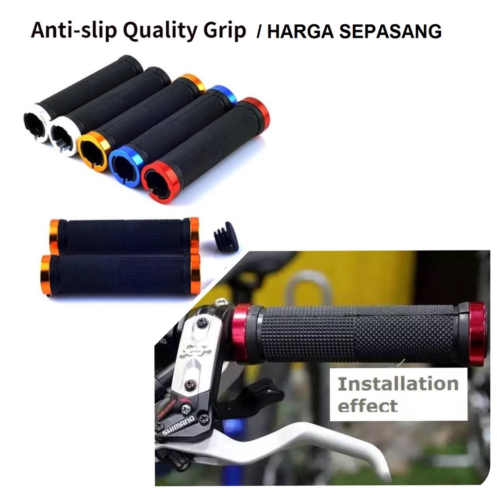 Jual Handfat Handgrip Sepeda Hand Grip Gowes Murah Model Lock Cocok MTB ...