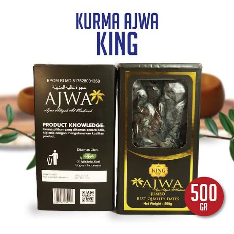 Jual Ajwa Aliyah King Dates Kemasan 500 gr | Shopee Indonesia