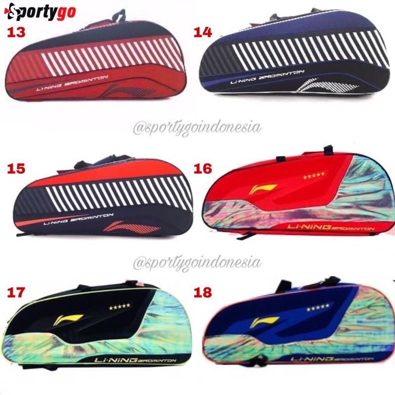Jual TAS RAKET LINING / LI NING BADMINTON BAGS ORIGINAL / TAS BADMINTON ...