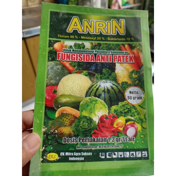 Jual Anrin Fungisida Pupuk ZPT Anrin Anti Bulai Anrin Anti Patek Anrin ...