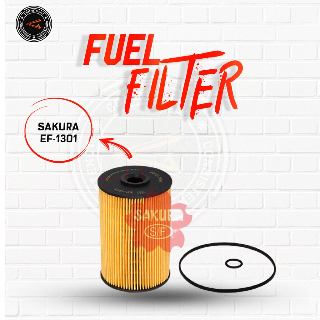 Jual Sakura Fuel Filter EF-1301 / EF1301/ Sakura Filter Oli - Hino Kobelco VH23304EV110 | Shopee ...