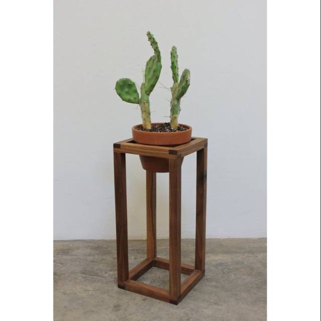 Jual Rak bunga tiang penyangga pot bunga Plan stand wooden plants ...