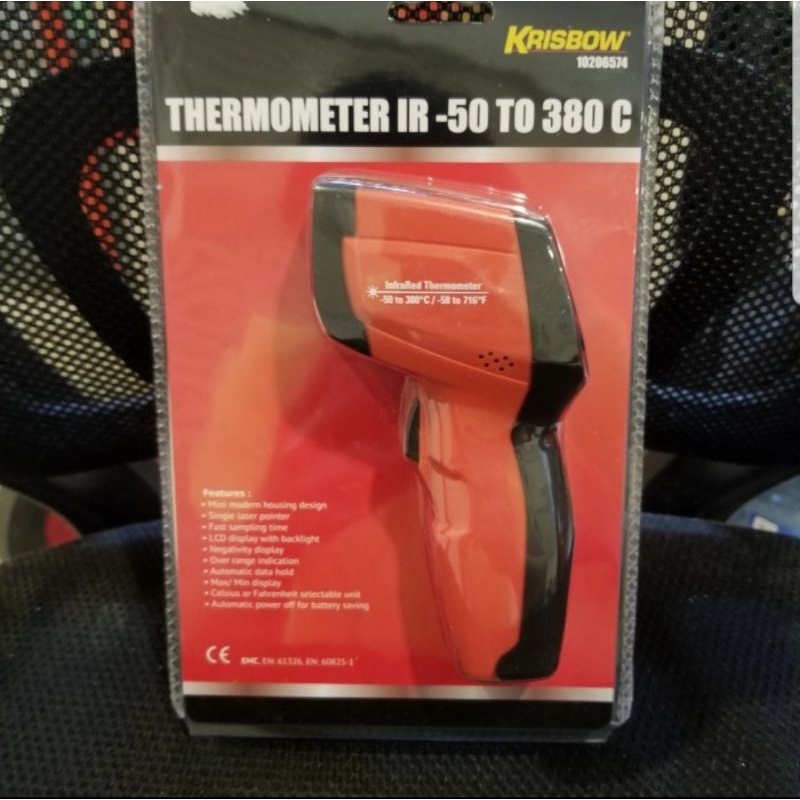 Jual KRISBOW THERMOMETER IR -50 TO 380 C 10206574 | Shopee Indonesia