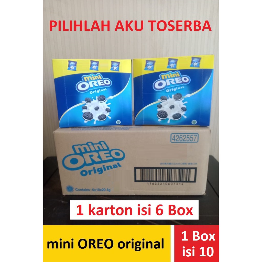 Jual Oreo Mini Vanilla Pouch 10x20,4 gr ( HARGA 1 KARTON ISI 6 BOX ...