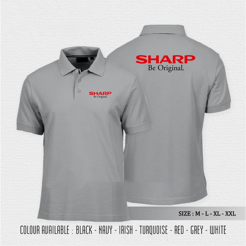 Jual polo shirt sharp electronic / baju kerah sharp elektonik | Shopee ...
