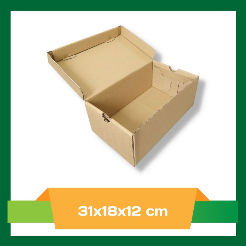 Jual BOX 31x18x12 cm (SEPATU) Kardus/Polos/Box/Karton | Shopee Indonesia