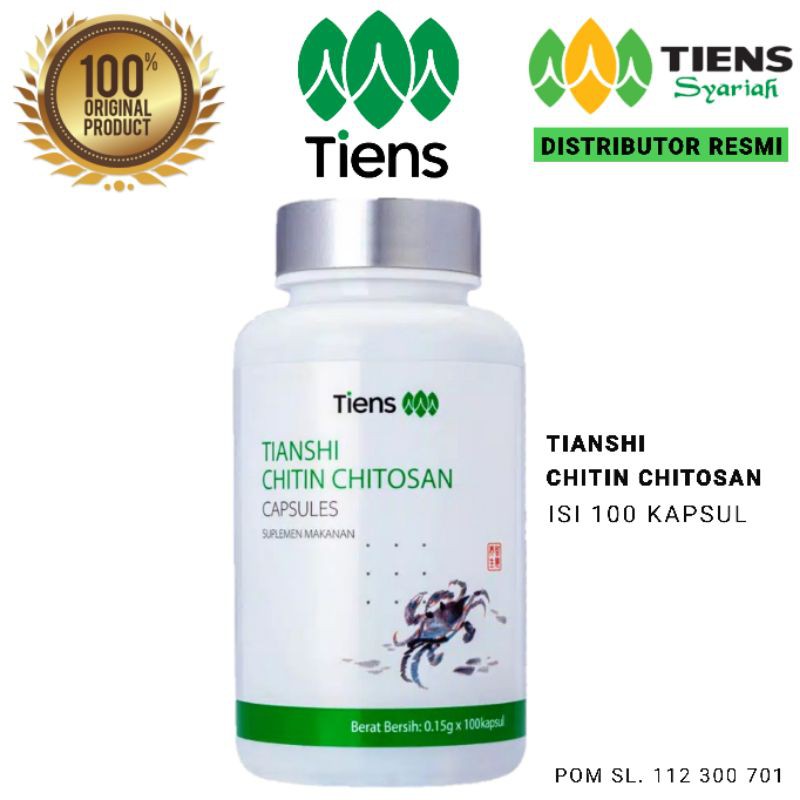 Jual (ORI TIENS) Tianshi Chitin Chitosan Capsules | Pelangsing Premium ...