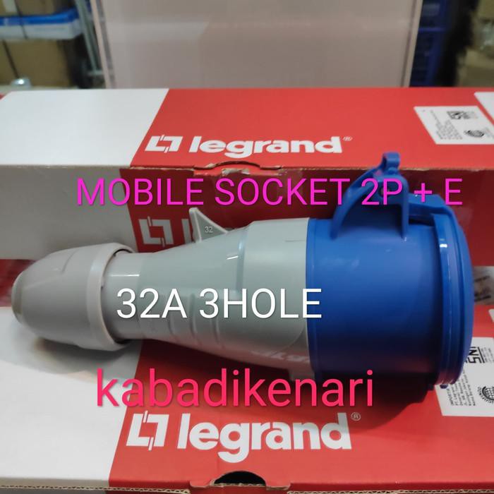 Jual *pertukangan* LEGRAND MOBILE SOCKET 32A IP44 2P+E INDUSTRIAL ...