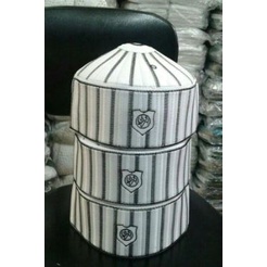 Jual BARU!! Kopyah Solmed Putih Motif Pakistan Garis | Peci Putih Motif ...