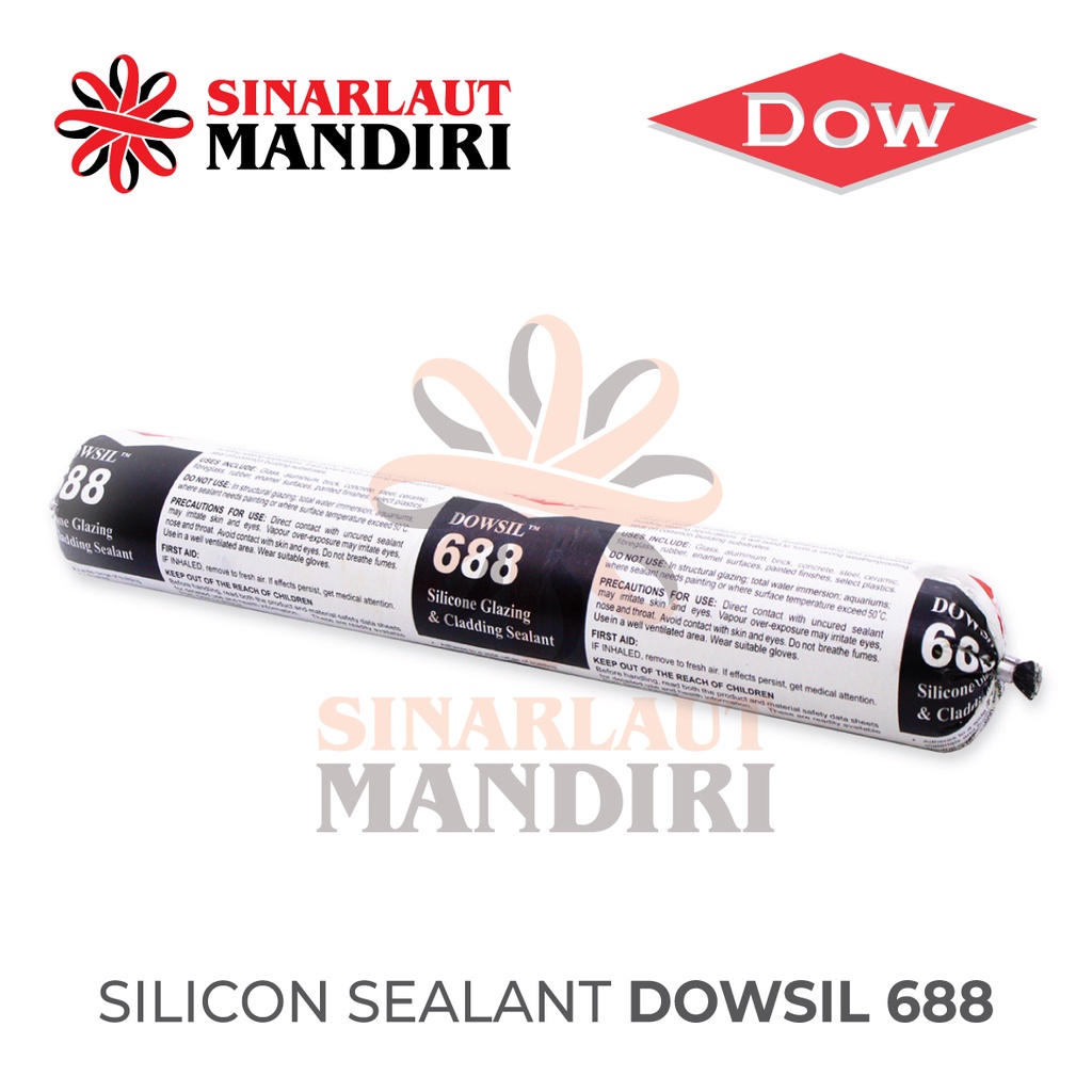 Jual Lem Kaca / silicon Dowsil 688, 600ml Weatherseal Sealant | Shopee Indonesia