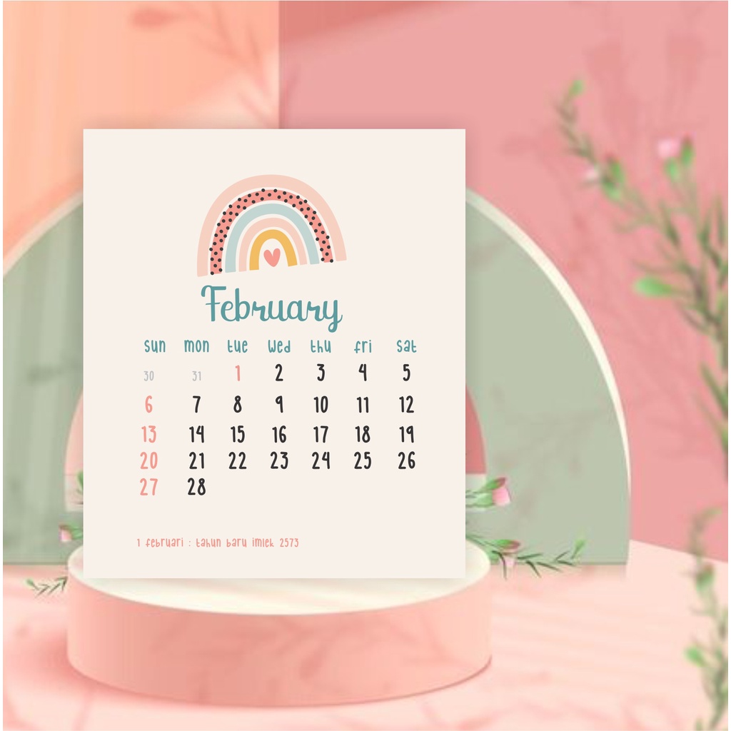Jual Kalender 2022 Mini Custom 48 pcs - Kalender Estetik - Kalender ...