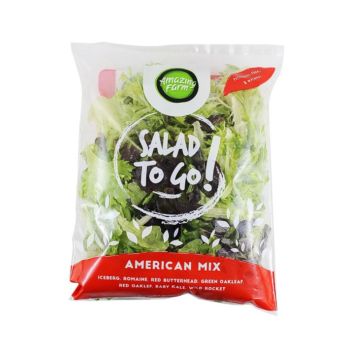 Jual Salad To Go Amercan Mix 150 gram Amazing Farm | Shopee Indonesia