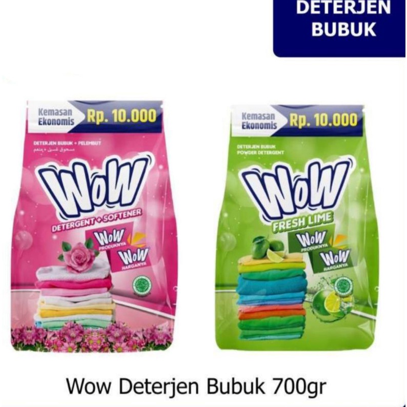 Jual DETERGENT BUBUK WOW 700g | Shopee Indonesia