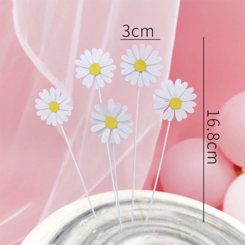 Jual Cake Topper Daisy Toper Kue Ulang Tahun Dekorasi Kue Bentuk Bunga ...