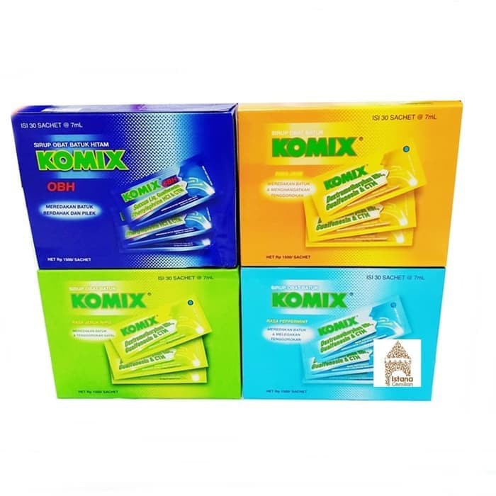 Jual KOMIX OBAT BATUK ALL VARIANT /PACK | Shopee Indonesia