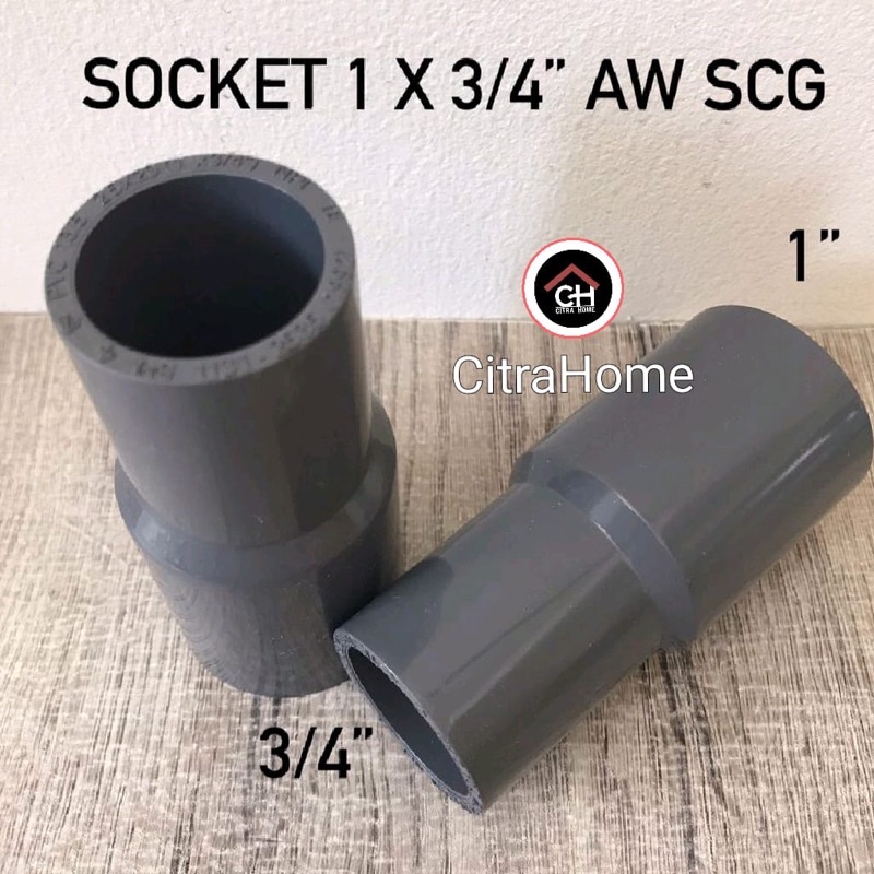 Jual Sok Socket PVC 1 x 3/4” AW SCG | Shopee Indonesia