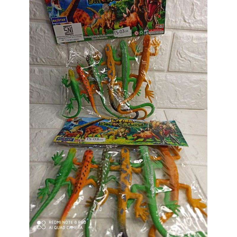 Jual mainan karet kadal warna isi 6 | Shopee Indonesia