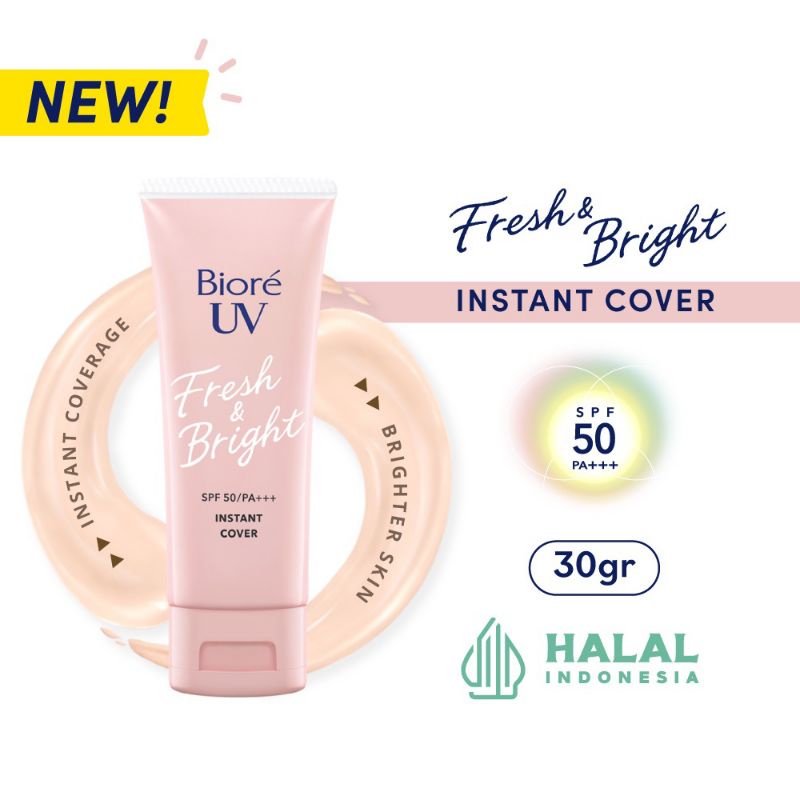 Jual Biore UV Fresh & Bright Instant Cover 30g SPF 50/PA+++ | Shopee Indonesia