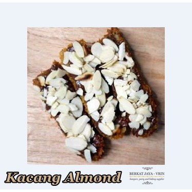 Jual Topping Kacang Almond Slice Repack 100 gram | Shopee Indonesia