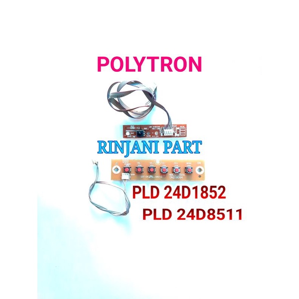 Jual TOMBOL SENSOR IR TV LED POLYTRON PLD 24D1852 | Shopee Indonesia