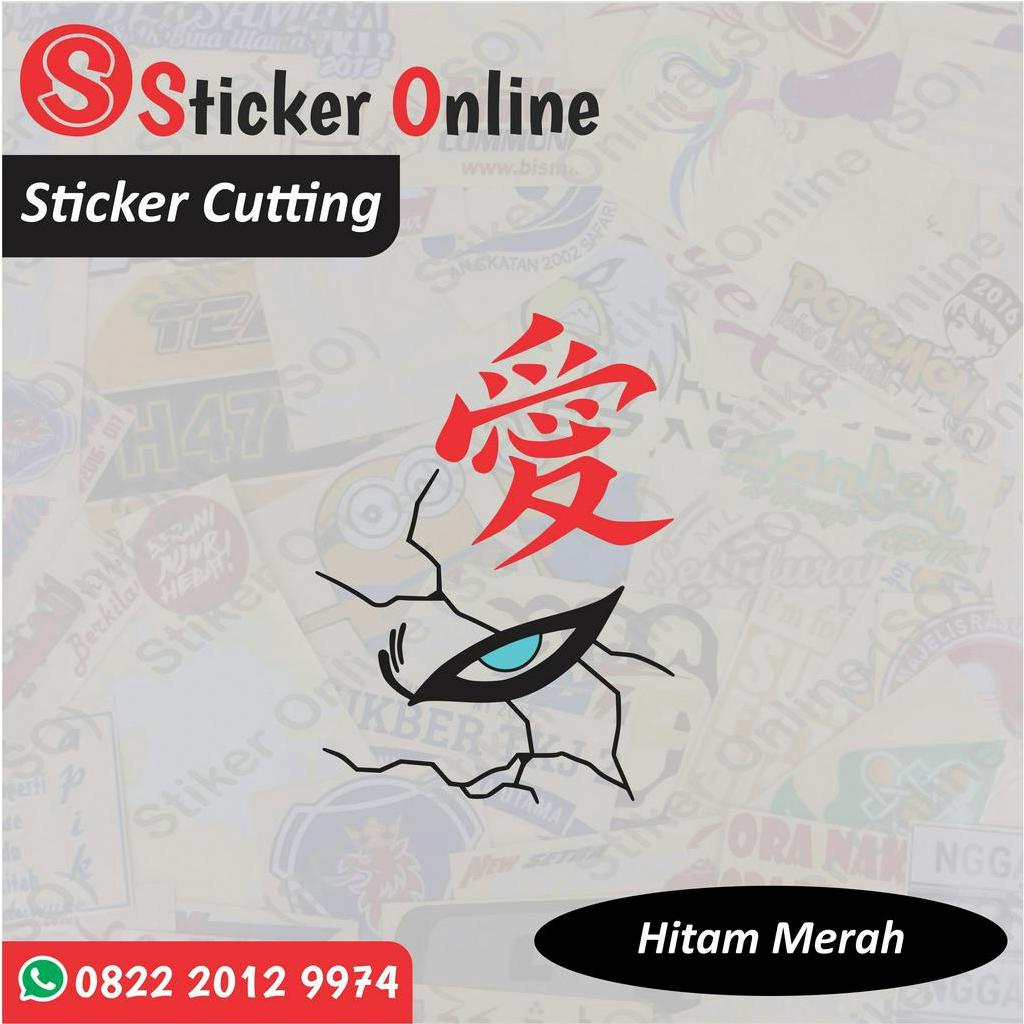 Jual Stiker Garra Mata | Sticker Cutting Naruto Garra Motor Mobil ...