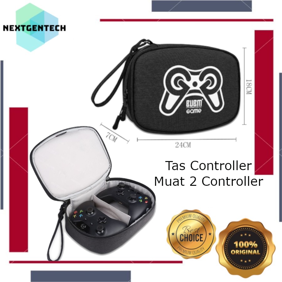 Jual BUBM Dual Gamepad Bag Controller Carrying Case Protective Travel ...