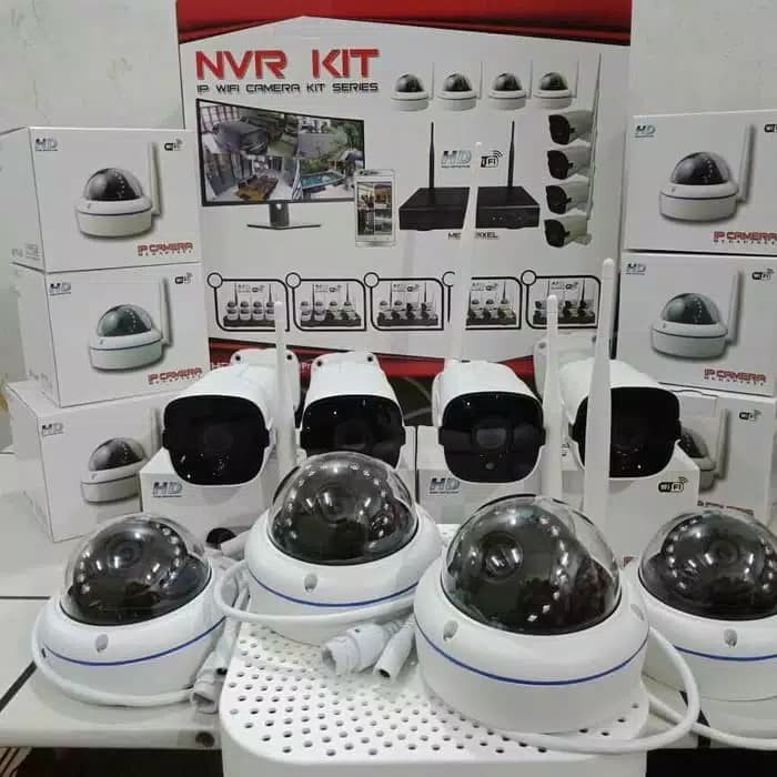 Jual PAKET CCTV Wireless NVR KIT IP 8CH 5MP + HDD 1TB ( ADA AUDIO ...