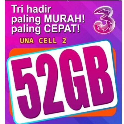 Jual Kartu TRI 52GB | Shopee Indonesia