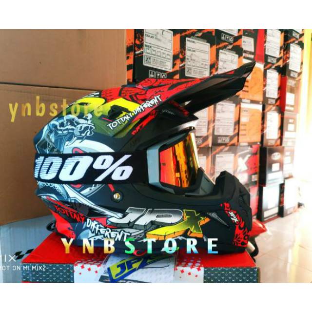 Jual helm JPX moto Cross trail ktm klx crf X16 east mamba ular cobra ...