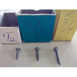 Jual Sekrup Steel Kayu 5/8 inch / 1,5 cm ( Sekrup Laci Papan Kunci ...