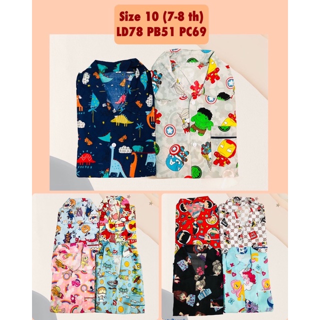 Jual PIYAMA ANAK USIA 6-12 TAHUN | Shopee Indonesia