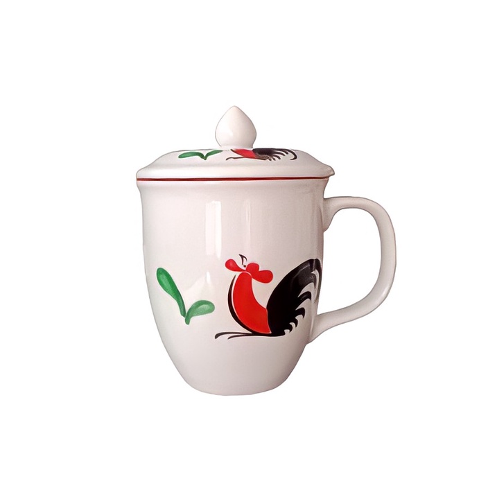 Jual MUG KERAMIK TUTUP SERI AYAM JAGO 1 KRAMIK GELAS CANGKIR TEH KOPI ...
