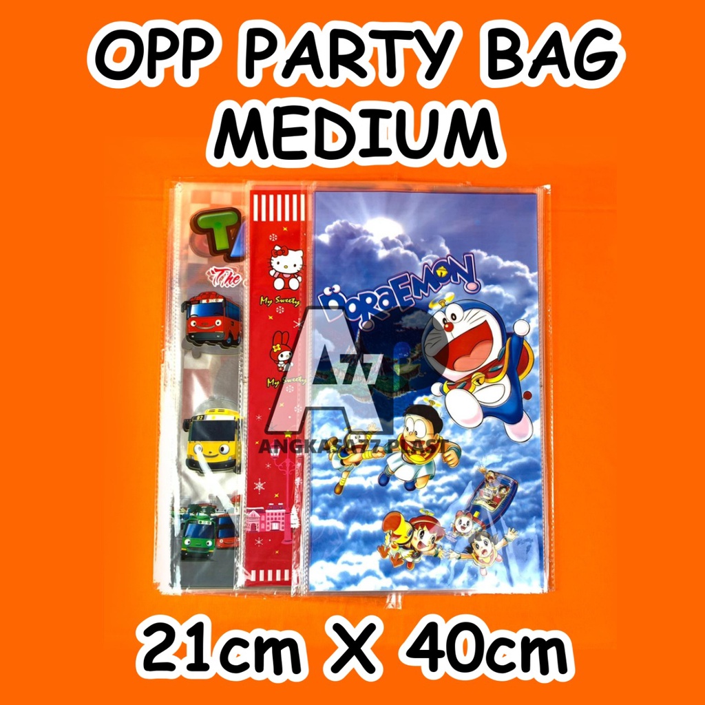 Jual Plastik Opp Ulang Tahun 21x40 / bingkisan snack souvenir -10pcs ...