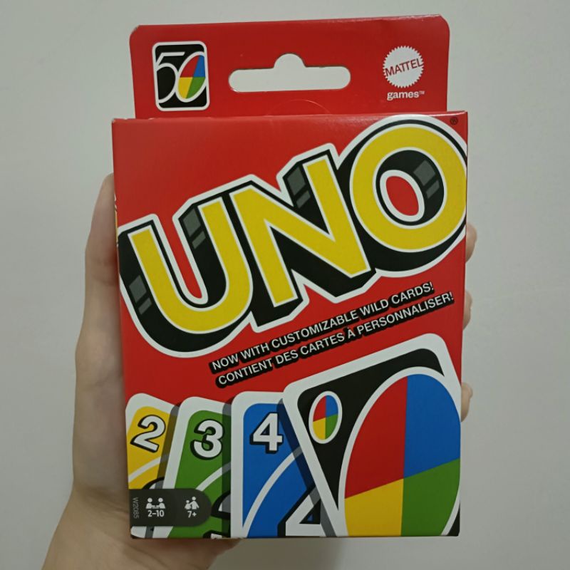 Jual Uno Card Permainan Kartu mattel Games With Customizable Wild Cards ...